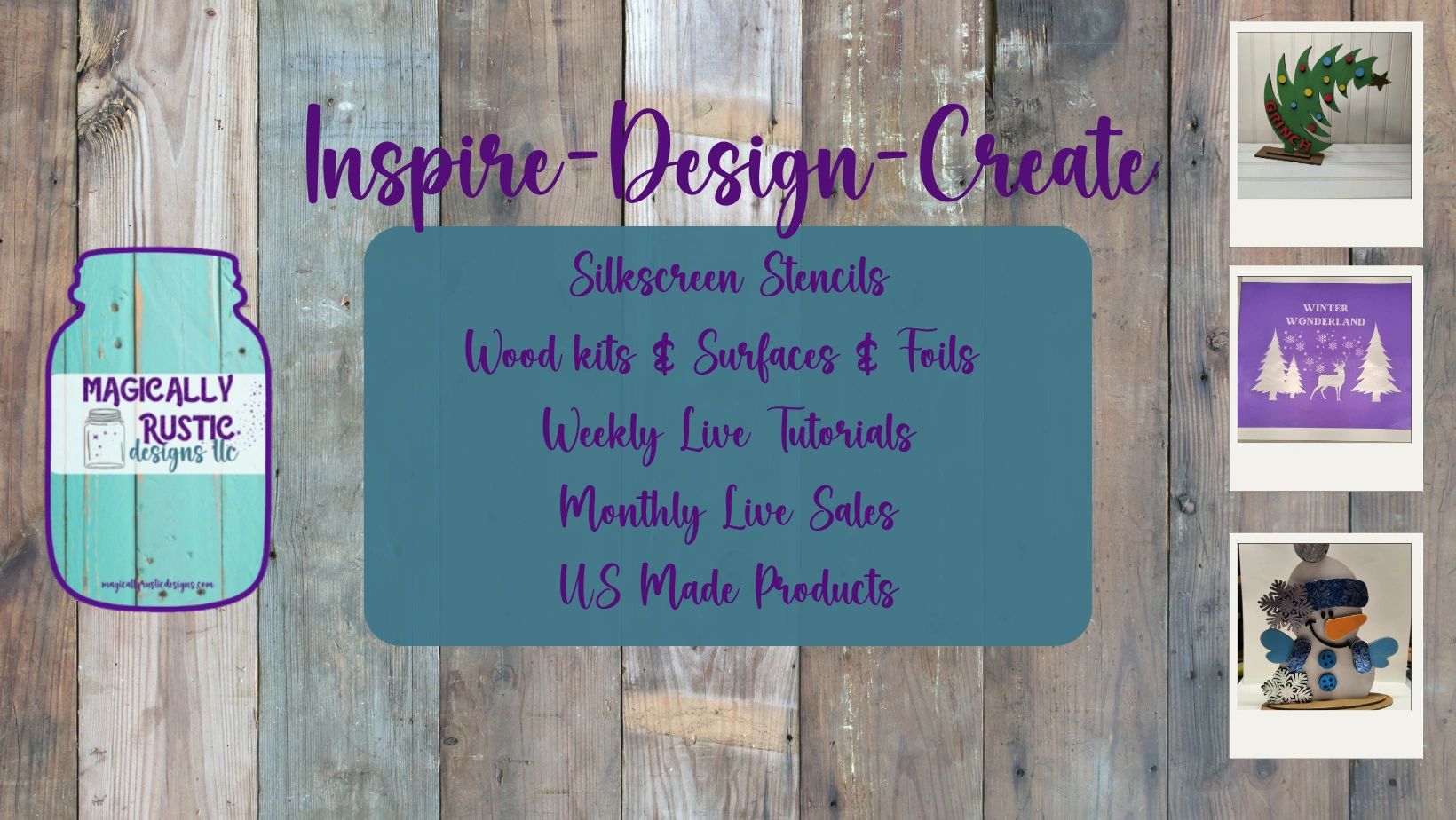 Magically Rustic Designs LLC - DIY US Made Silkscreen Stencils, Reusable Silkscreen Stencils